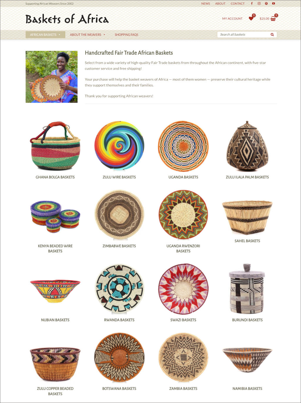 Welcome to our new website | Baskets of Africa