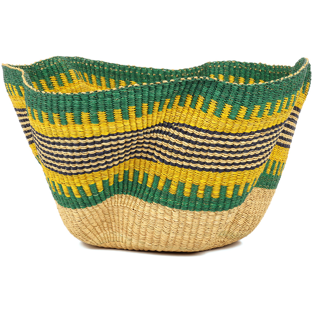 Blossom Basket Fair Bolga Basket From Ghana
