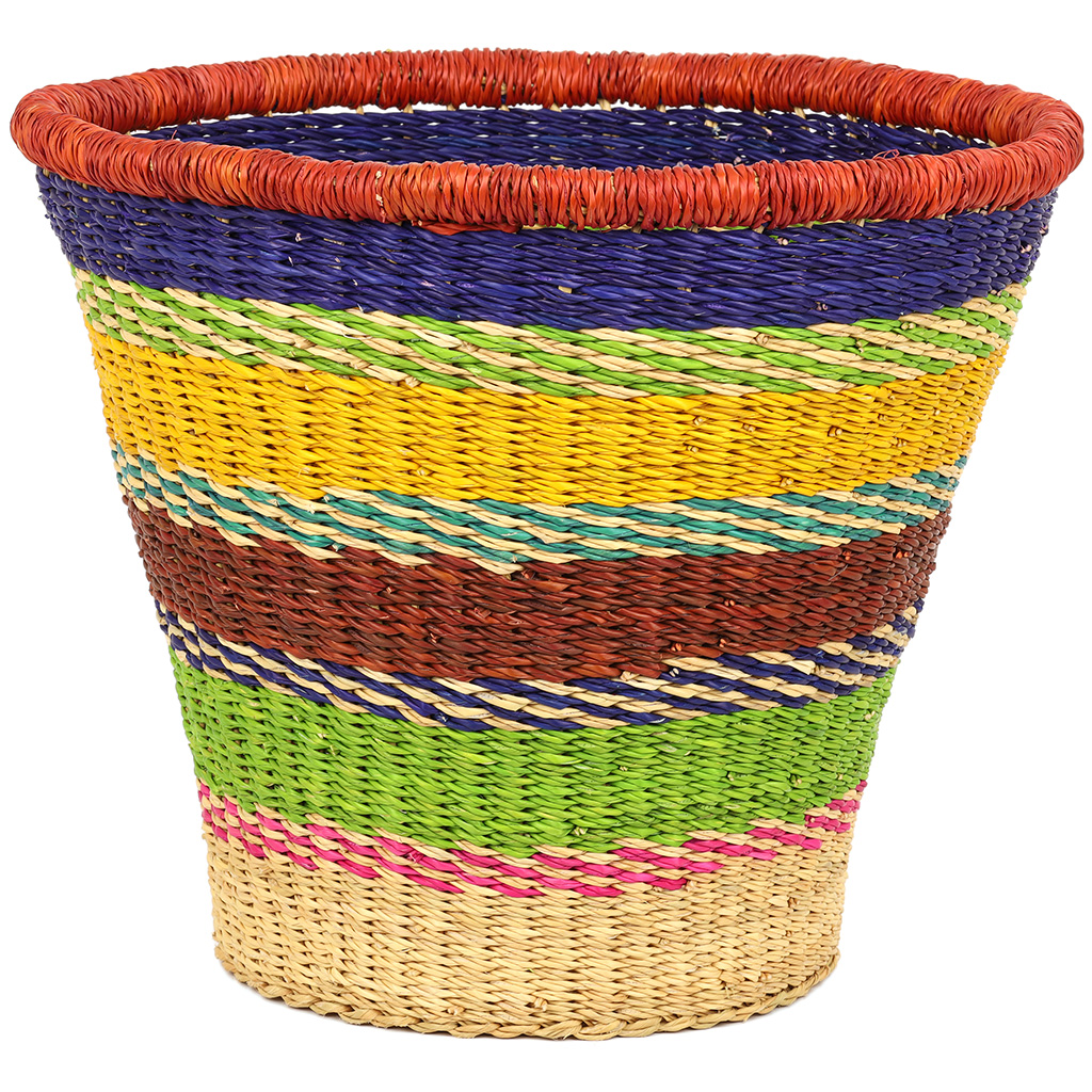 Bucket - Fair Trade Bolga basket from Ghana