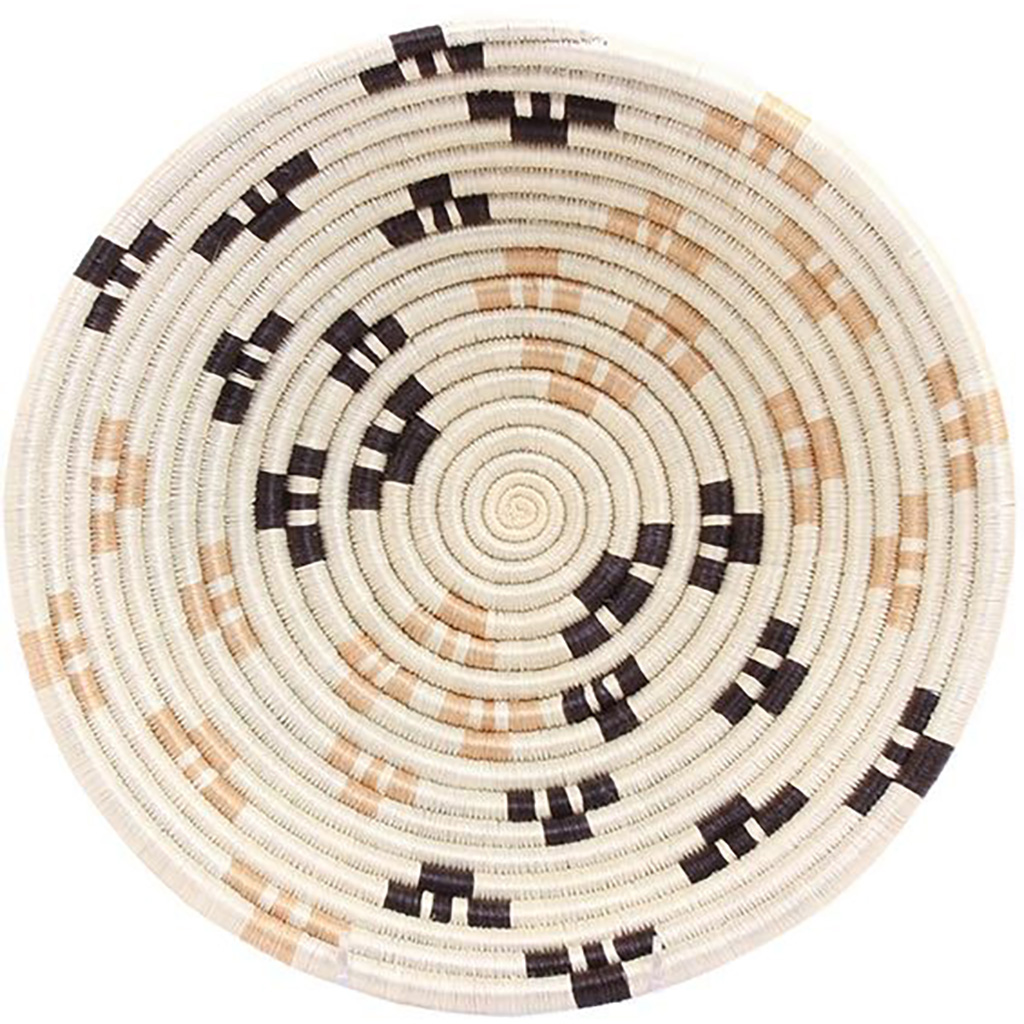 Sisal Coil Weave Bowl - Fair Trade African basket from Rwanda