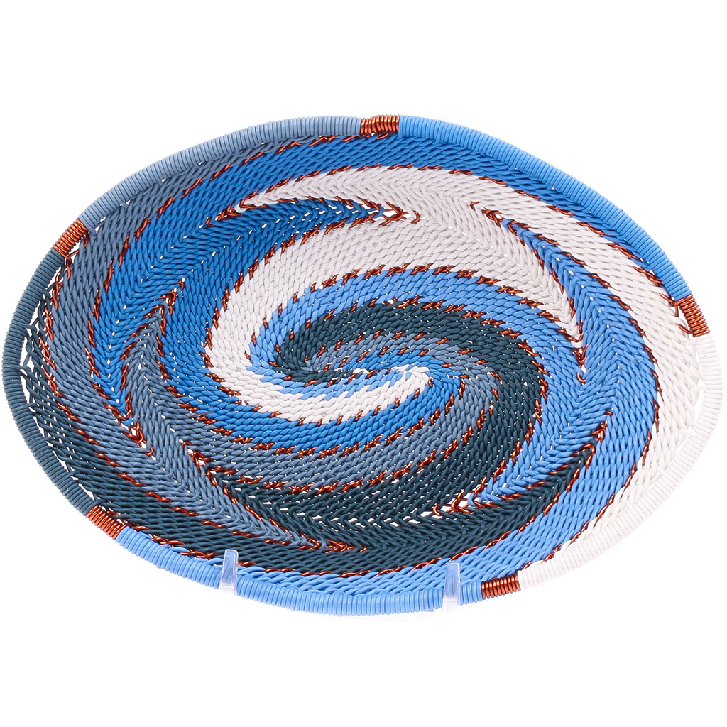 Small Shallow Oval - Fair Trade Zulu Wire Basket