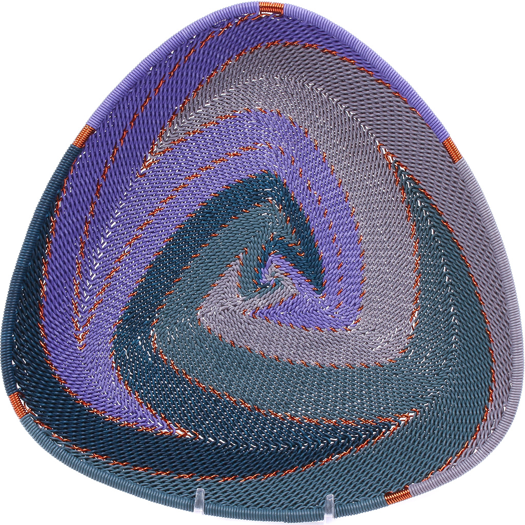 Shallow Triangle - Fair Trade Zulu Wire Basket